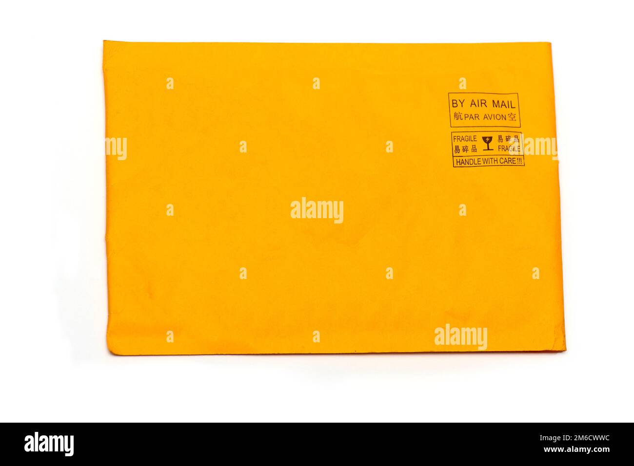 Airmail envelope on white Stock Photo - Alamy