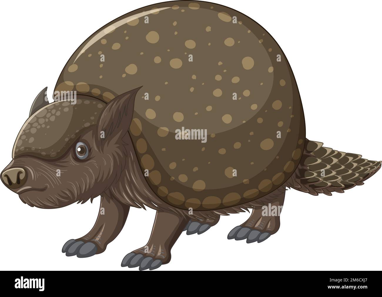 Glyptodon extinct mammal vector illustration Stock Vector Image & Art ...