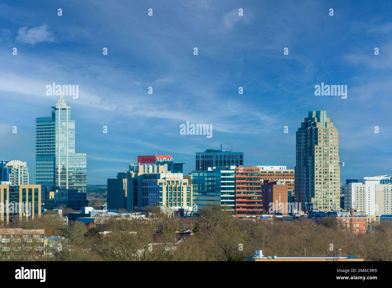 Downtown Raleigh, North Carolina Metro Skyline Stock Photo - Alamy
