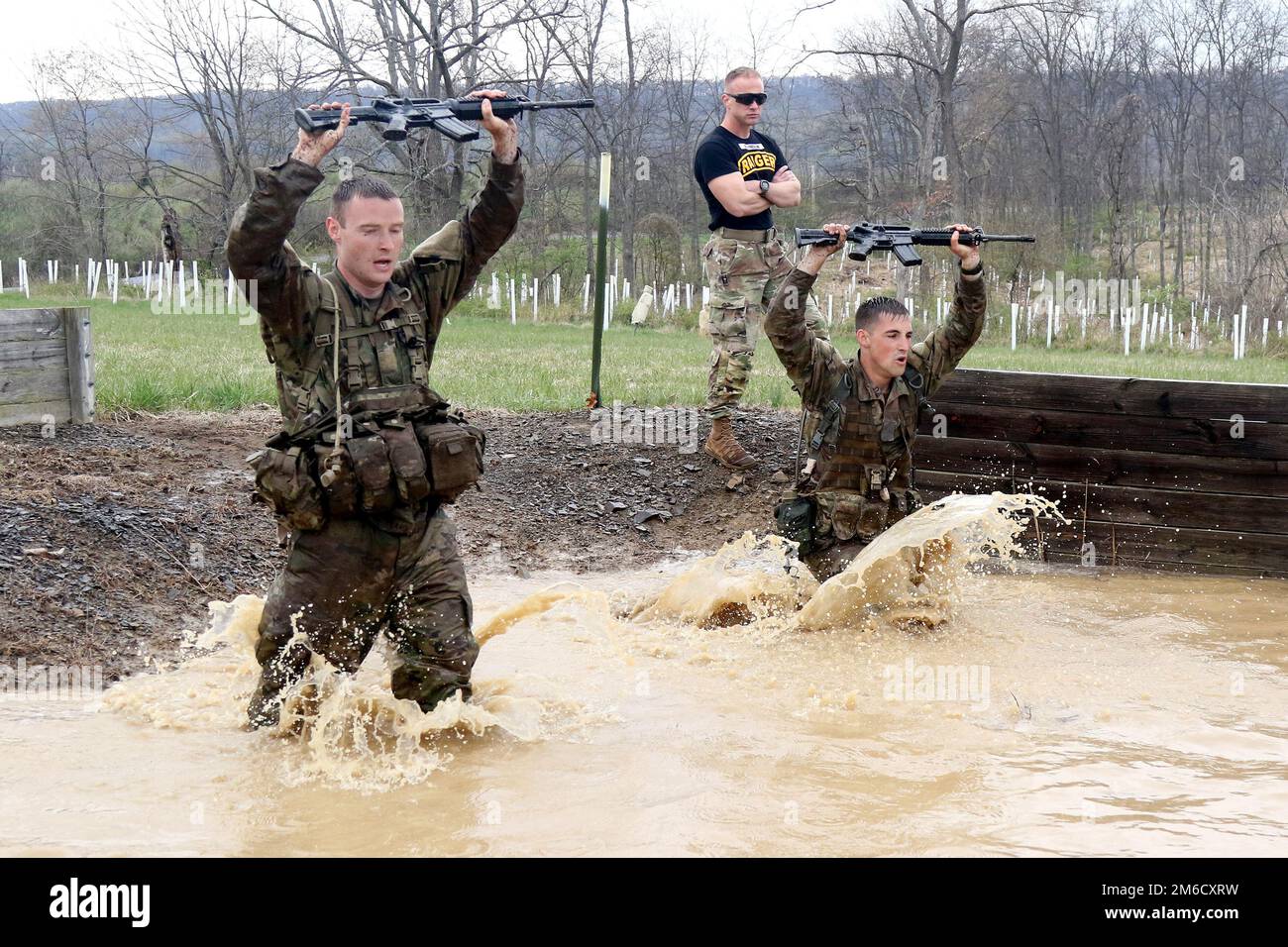 2nd Lt. Scott Messner (Left), assigned to Bravo Company, 1st Battalion ...