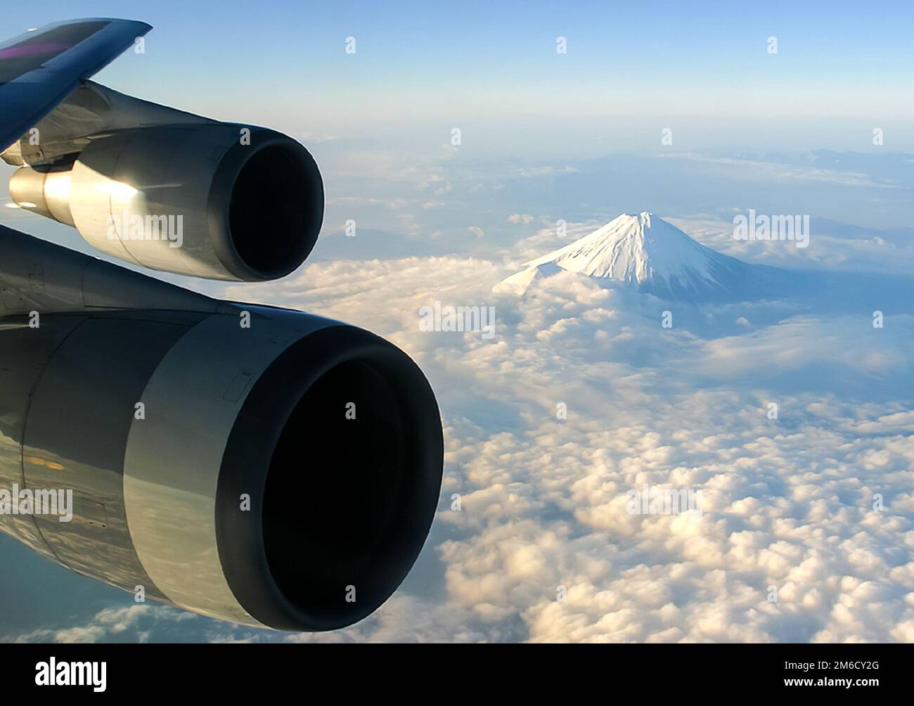 The view from the window of a passenger plane during Stock Photo - Alamy