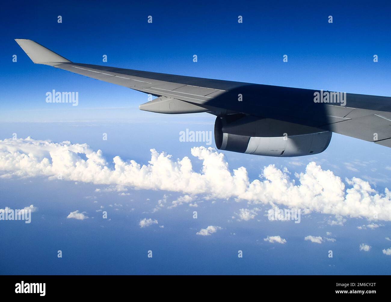 The view from the window of a passenger plane during Stock Photo - Alamy