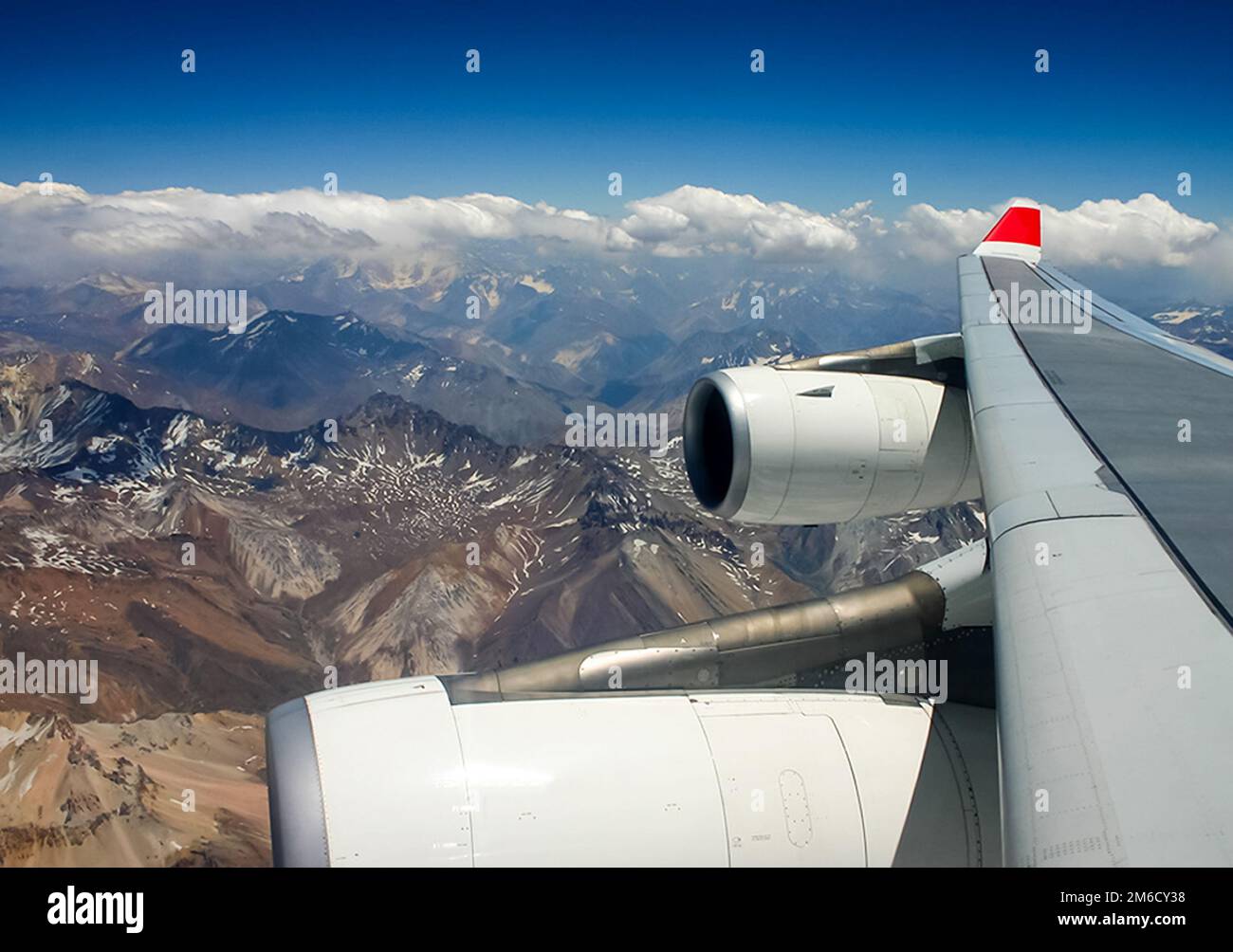 The view from the window of a passenger plane during Stock Photo - Alamy