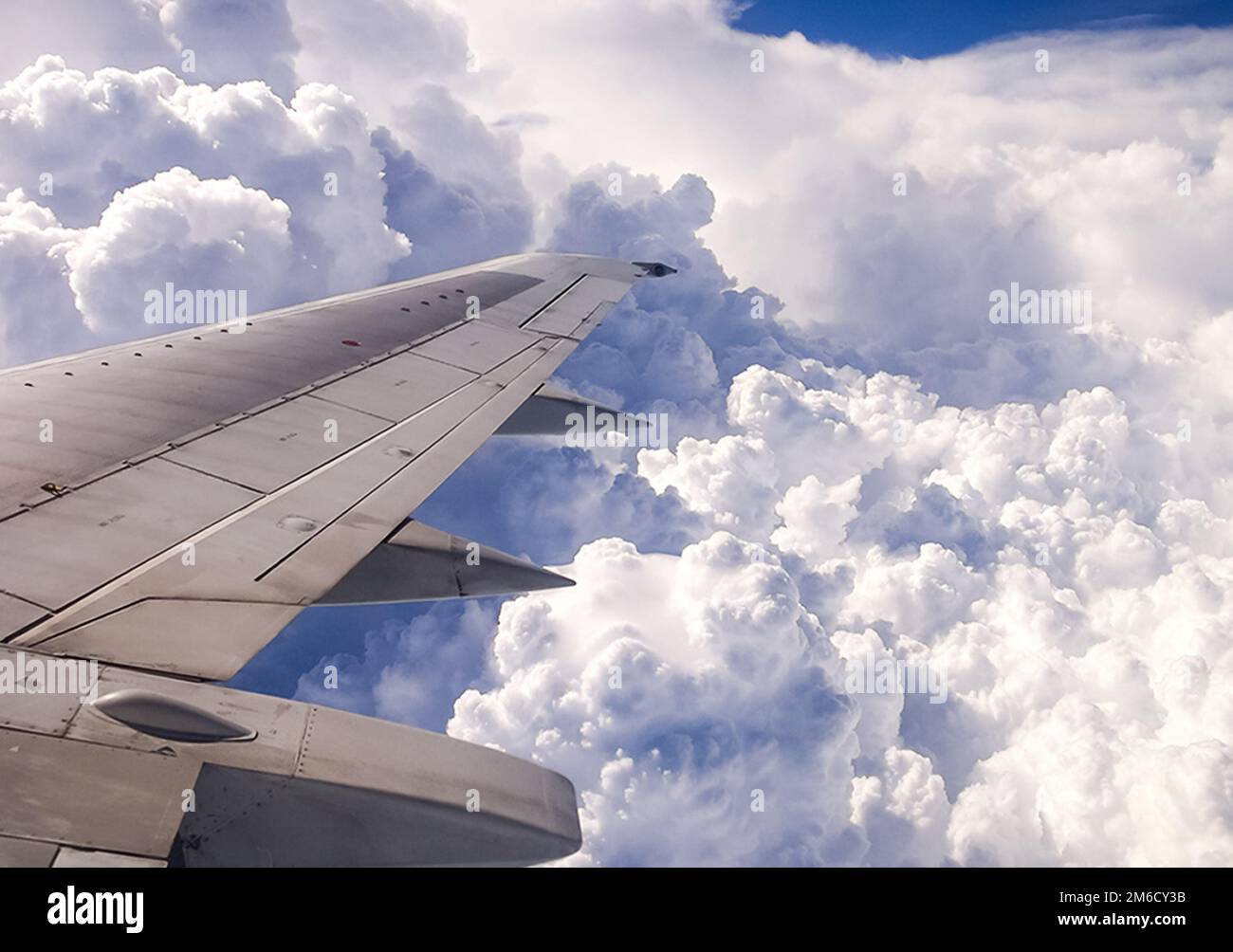 The view from the window of a passenger plane during Stock Photo - Alamy
