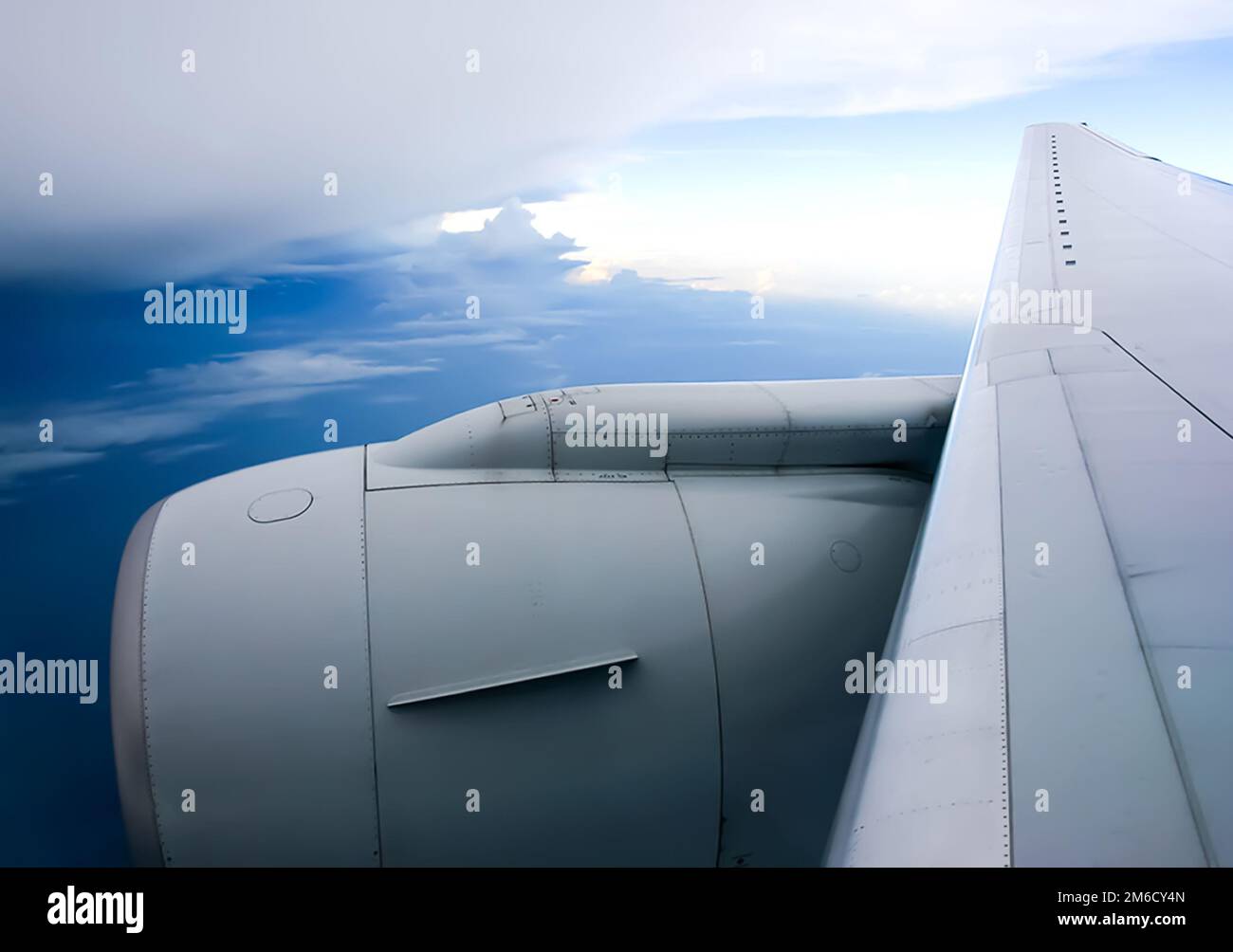 The view from the window of a passenger plane during Stock Photo - Alamy