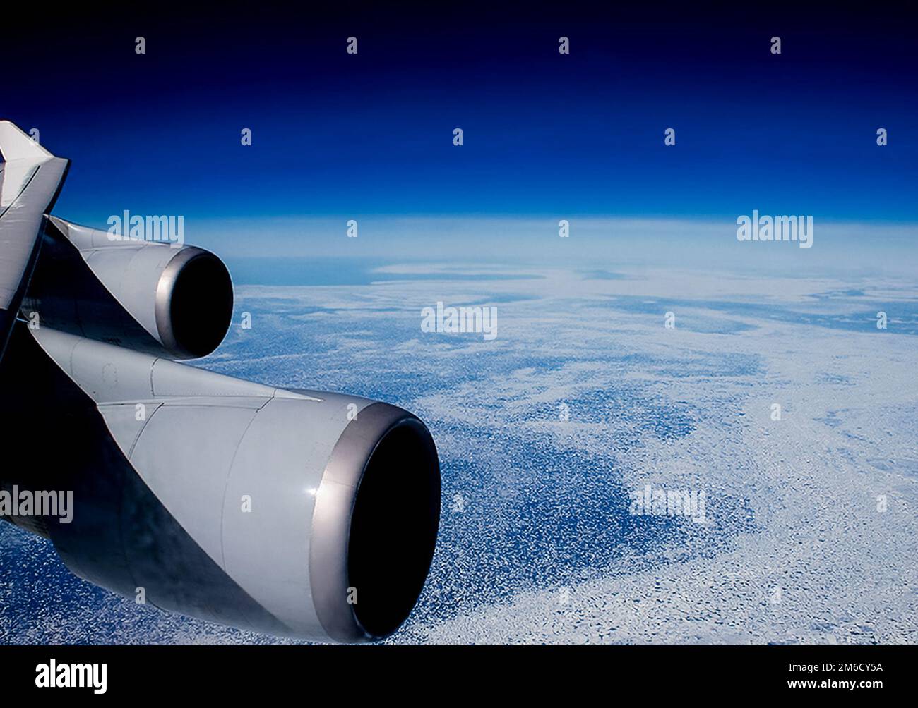 The view from the window of a passenger plane during Stock Photo - Alamy