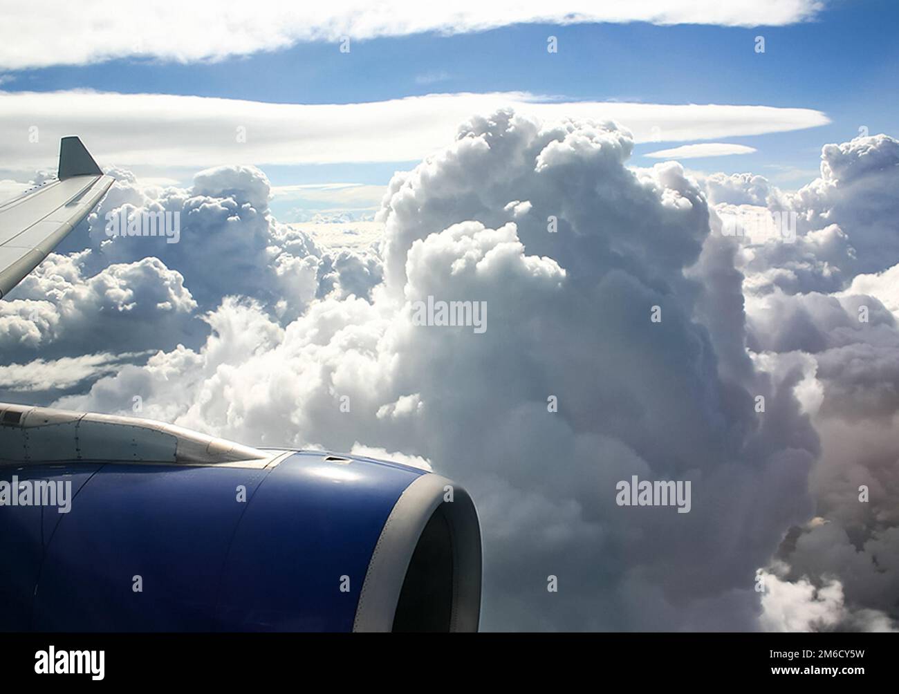 The view from the window of a passenger plane during Stock Photo - Alamy