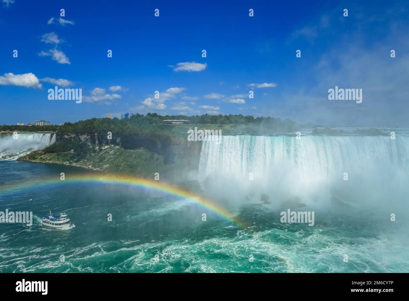 Rainbows at Niagara Falls Stock Photo - Alamy