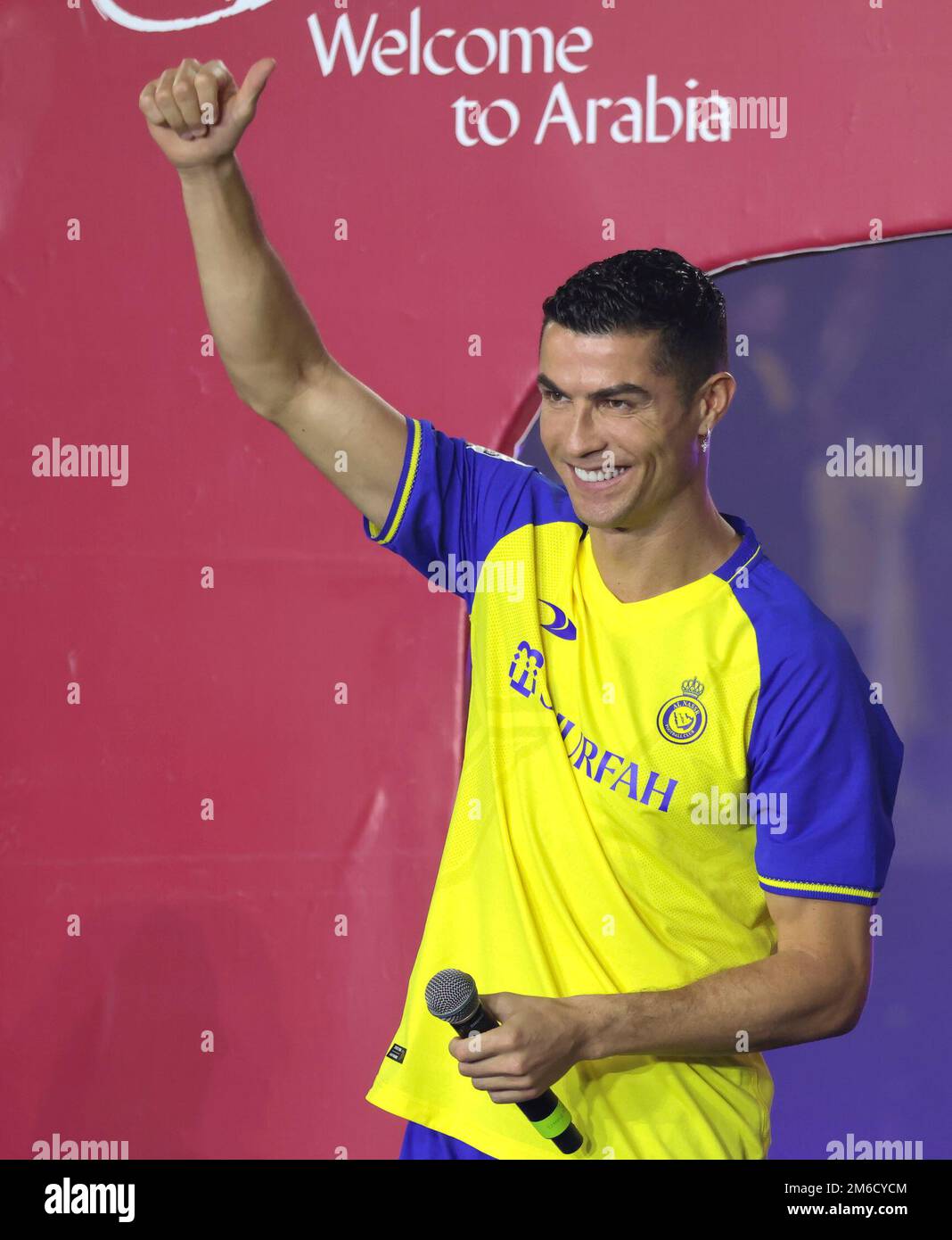 Riyadh. 3rd Jan, 2023. Al-Nassr's Portuguese forward Cristiano Ronaldo ...