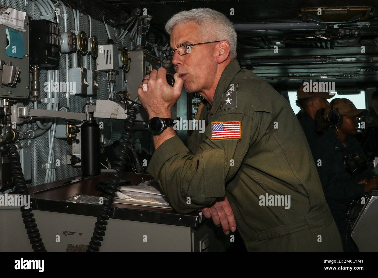 PHILIPPINE SEA (April 23, 2022) Vice Adm. Karl Thomas, commander, U.S ...