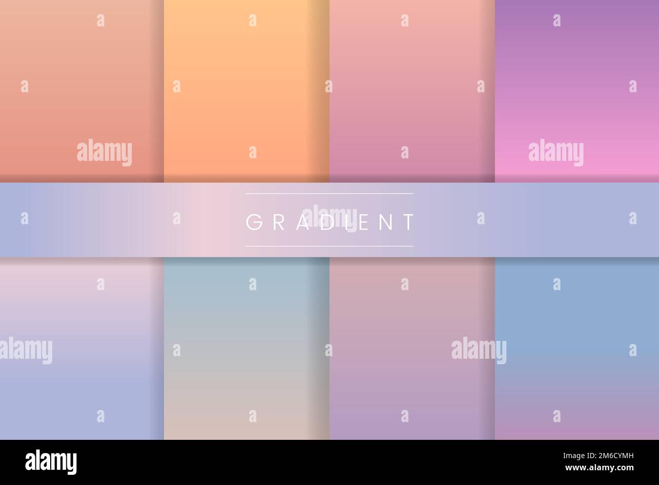 Pastel gradient background vector set Stock Vector Image & Art - Alamy