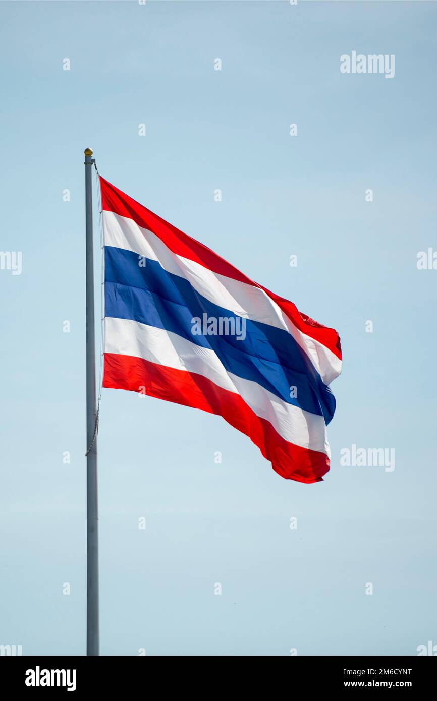 THAILAND PATTAYA THAI NATIONAL FLAG Stock Photo - Alamy