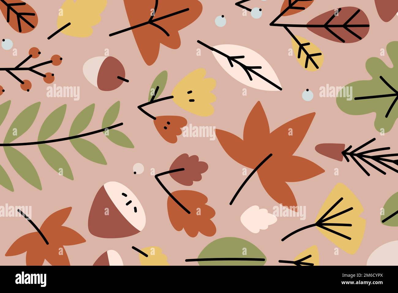 Colorful autumn leaves background vector Stock Vector Image & Art - Alamy