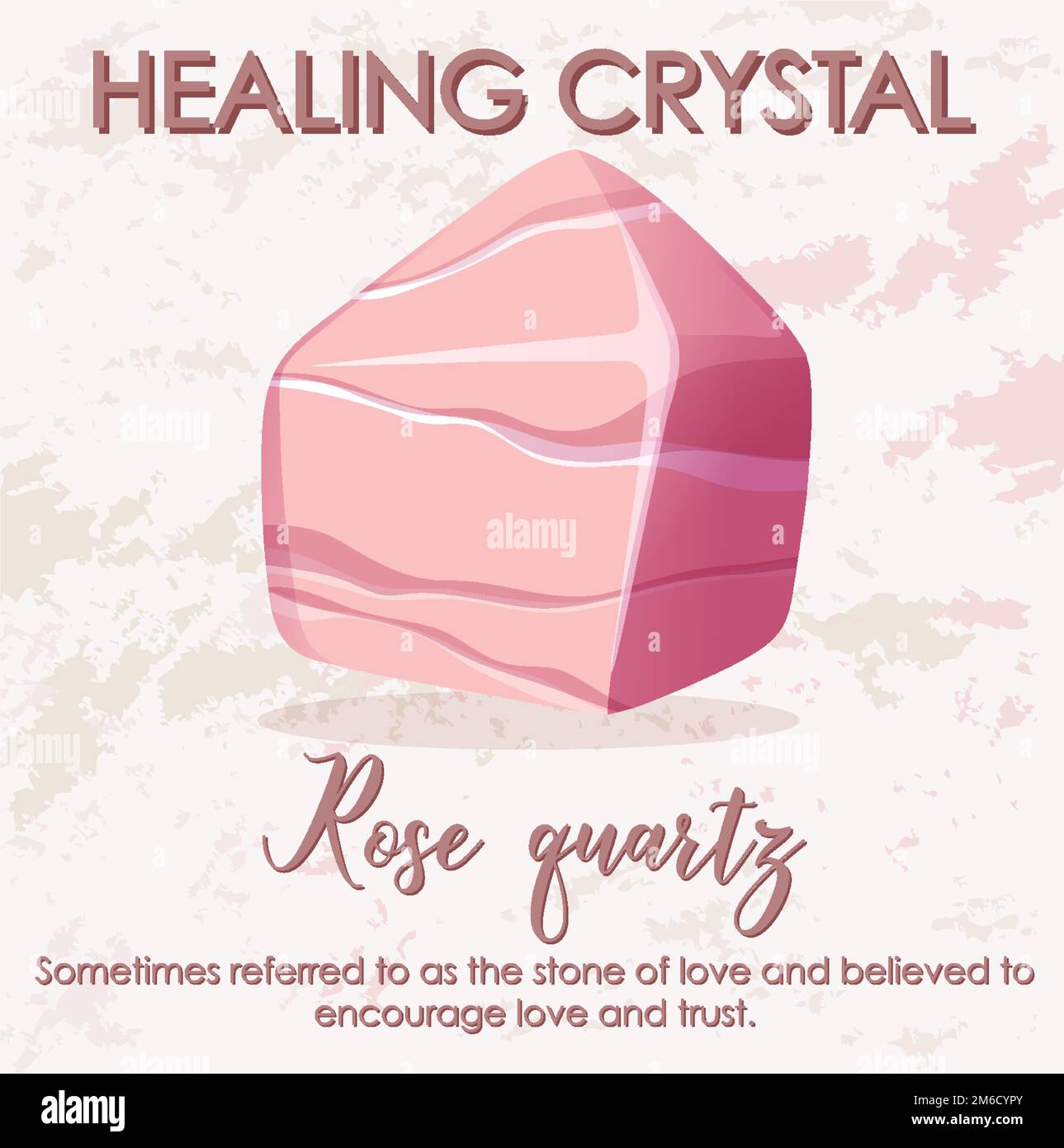 Rose quartz stone with text illustration Stock Vector Image & Art - Alamy