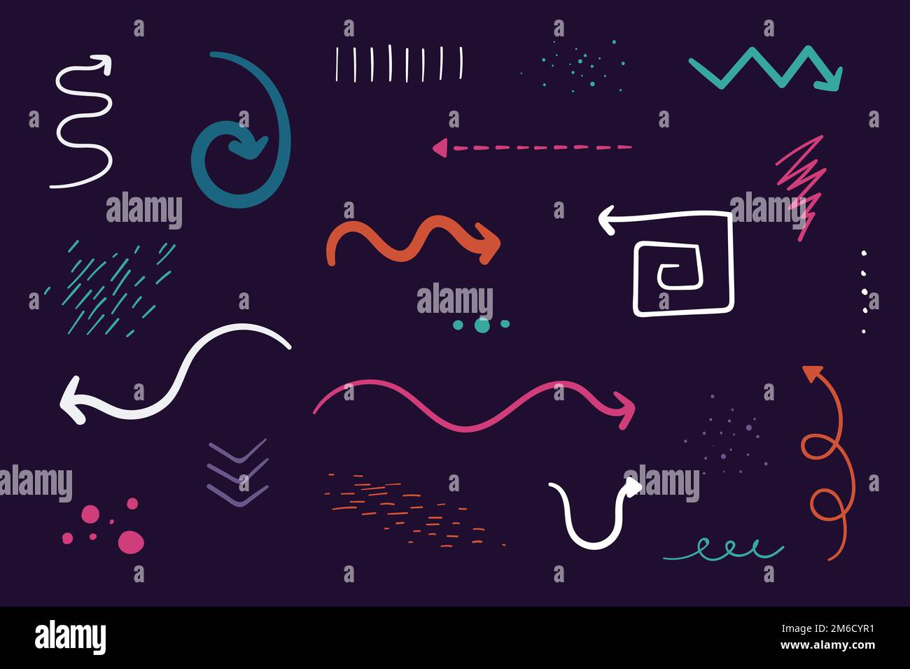 Colorful arrow drawing Stock Vector Images - Alamy