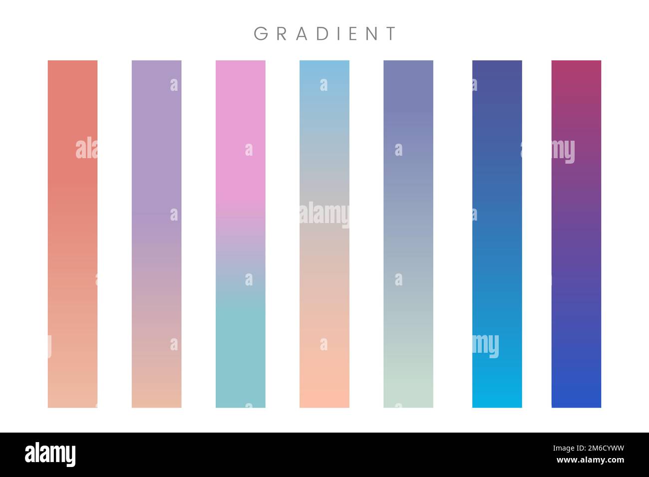 Colorful gradient background vector set Stock Vector Image & Art - Alamy