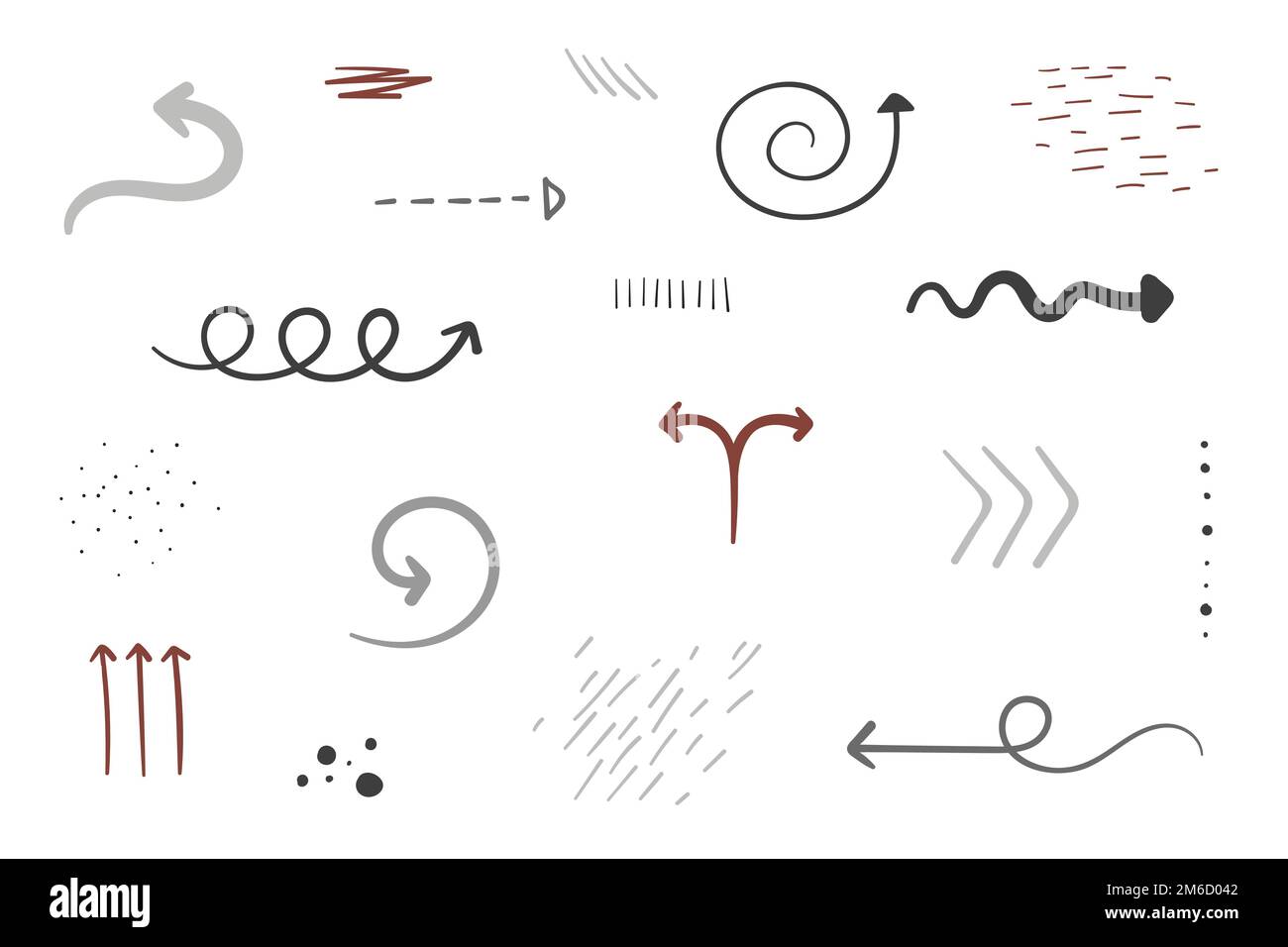 Earth tone arrow doodle vector collection Stock Vector Image & Art - Alamy