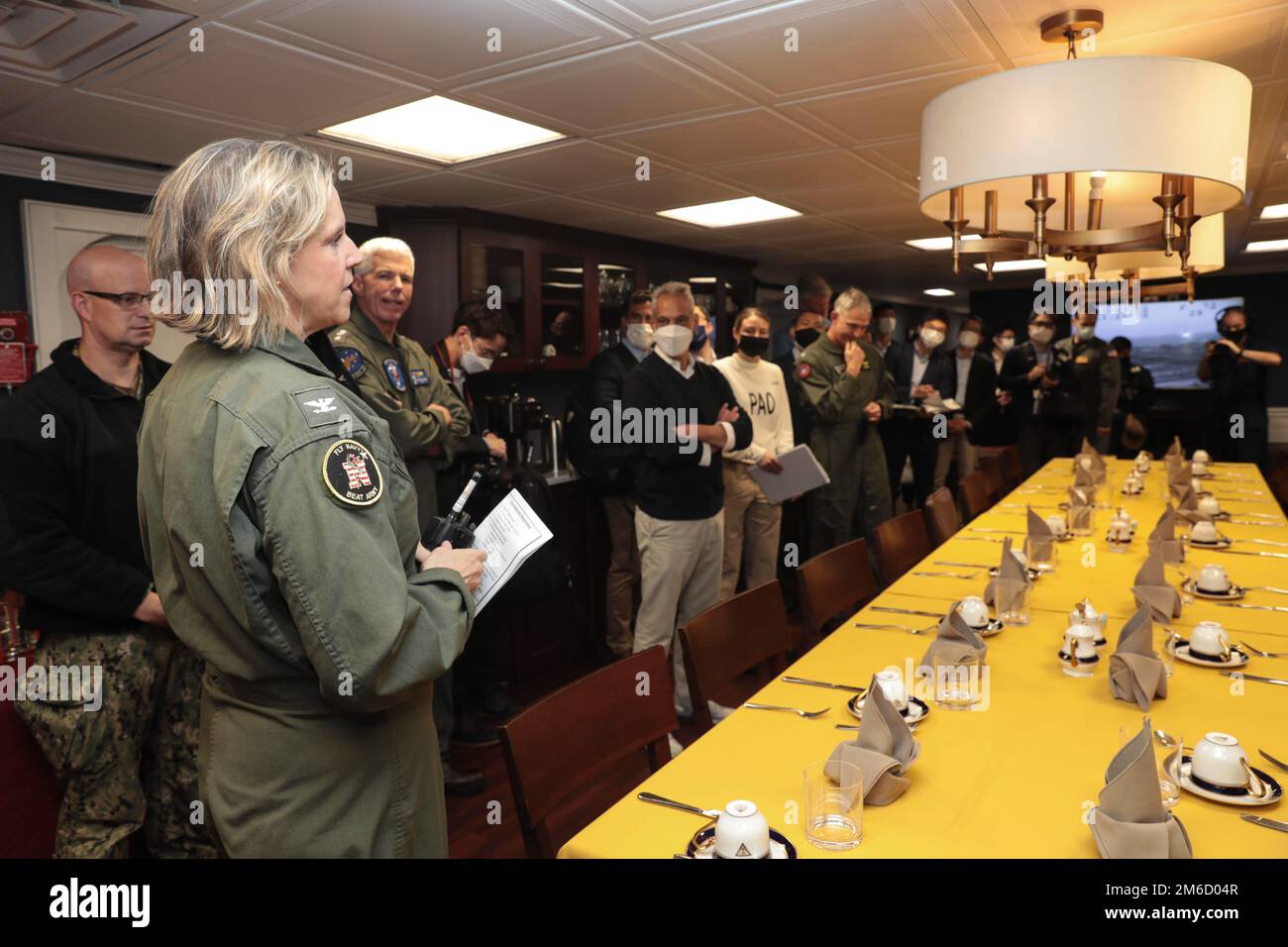 PHILIPPINE SEA (April 23, 2022) Capt. Amy Bauernschmidt, commanding ...