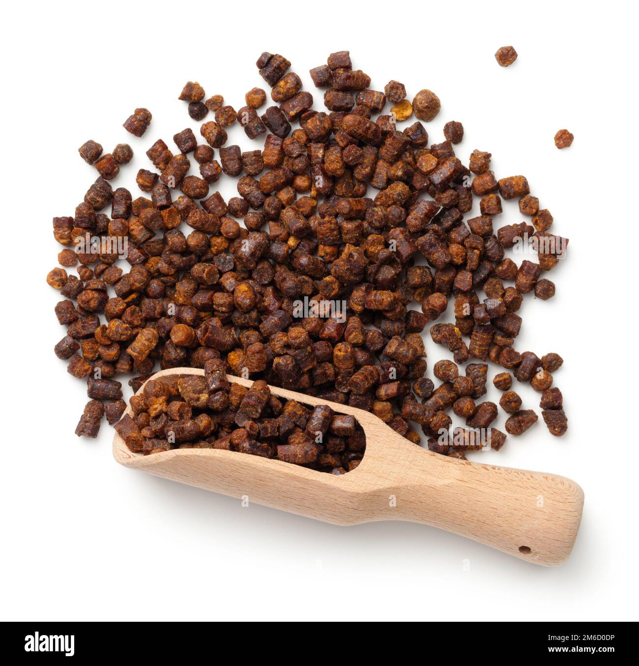 Bee Pollen Propolis In Wooden Scoop Isolated Stock Photo - Alamy