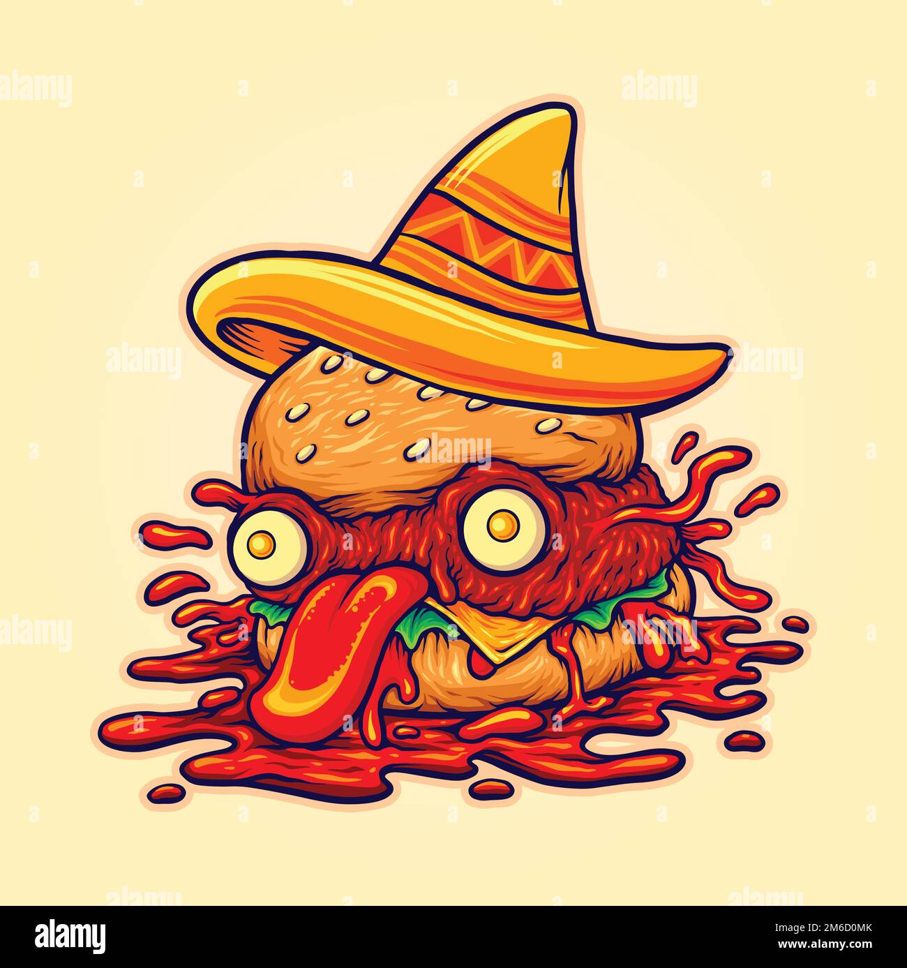 Nacho taco character hi-res stock photography and images - Alamy