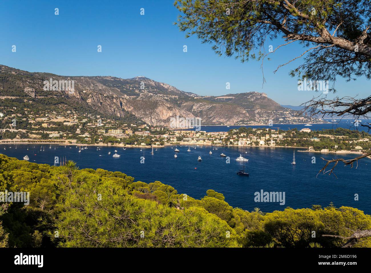 View to a beautiful bay in French Riviera Stock Photo - Alamy