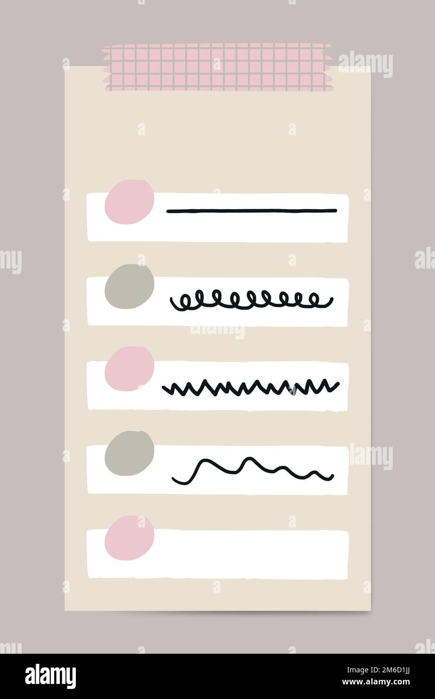 Sticky note doodle notepaper vector Stock Vector Image & Art - Alamy