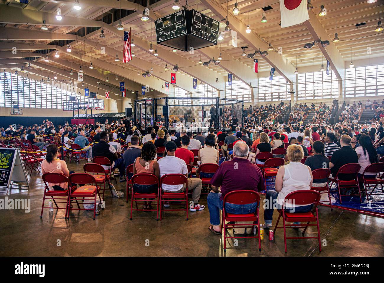 Service members and Status of Forces Agreement personnel attend a mixed ...
