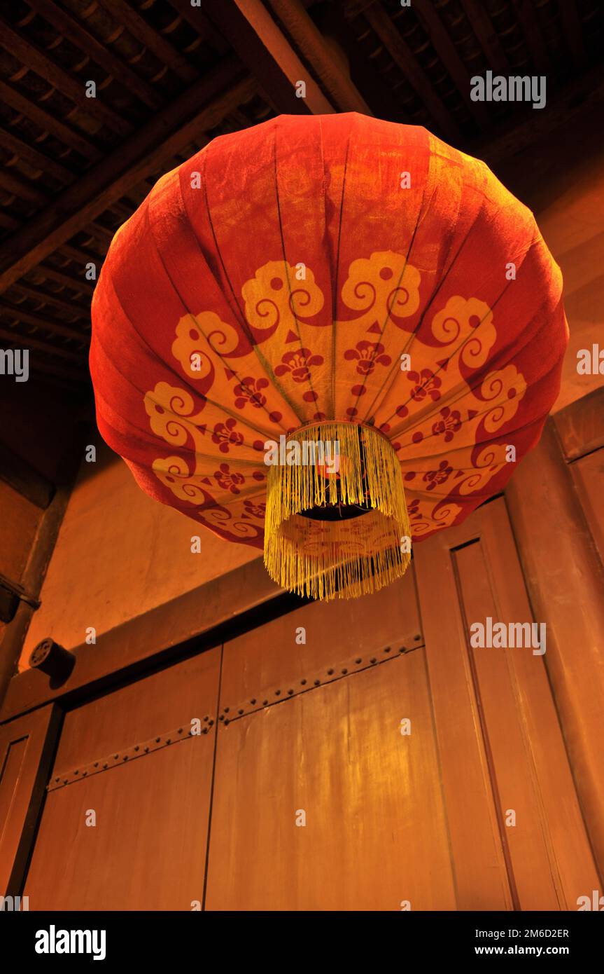 chinese lantern in the temple Stock Photo - Alamy