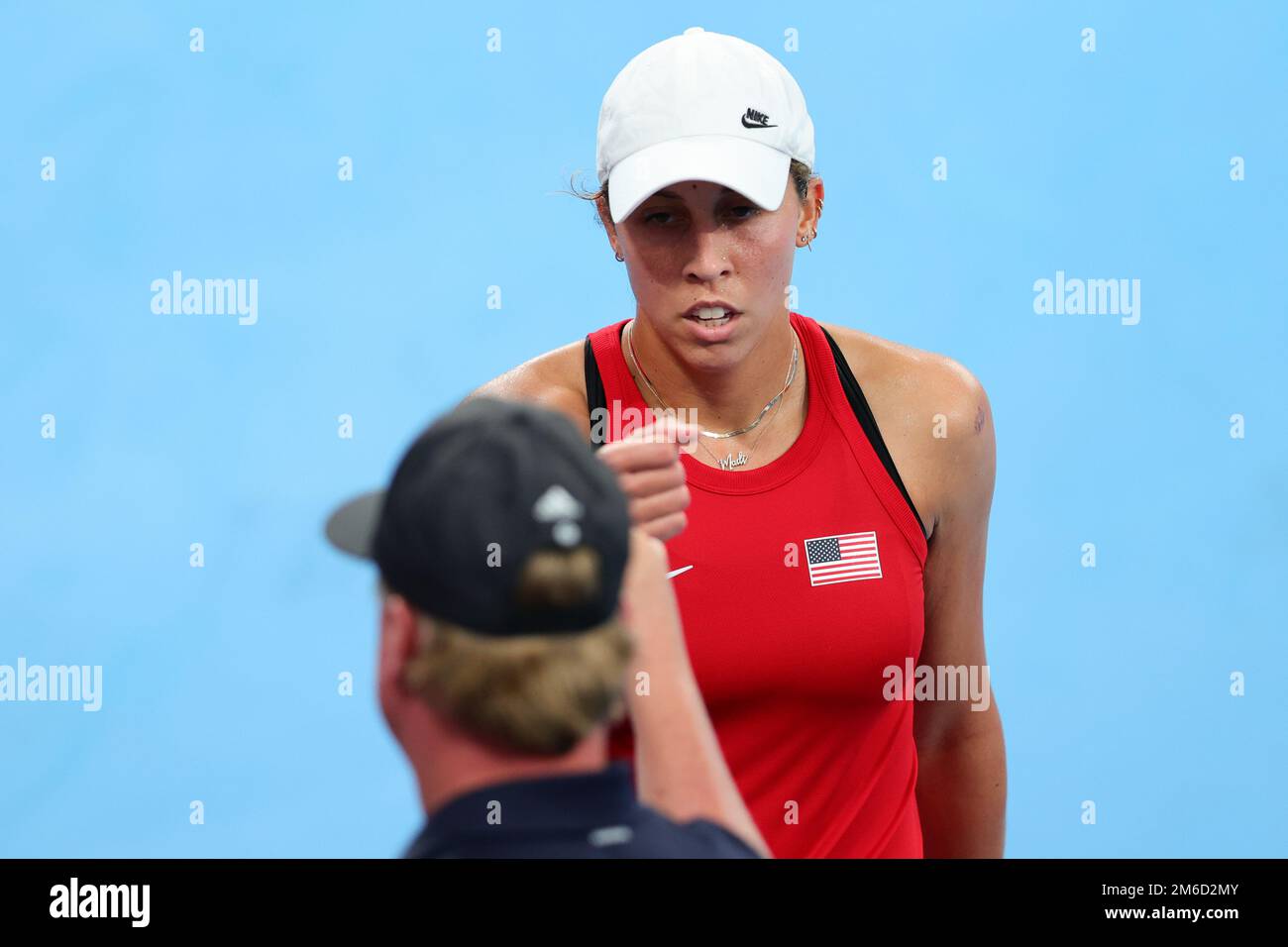 Sydney, Australia. 04th Jan, 2023. Madison Keys of USA pumps her fist ...