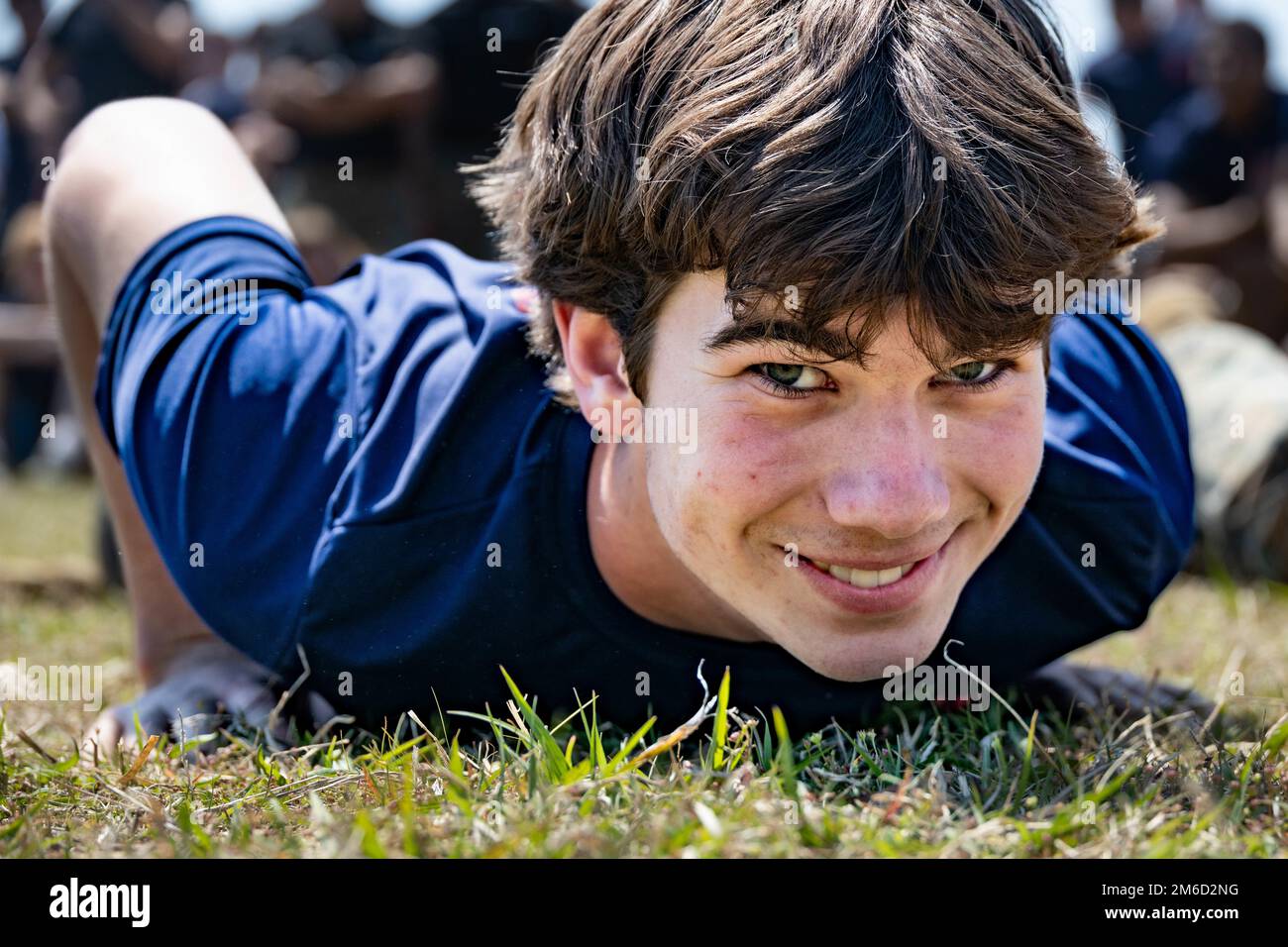 A Poolee with Recruiting Station Richmond, 4th Marine Corps District ...