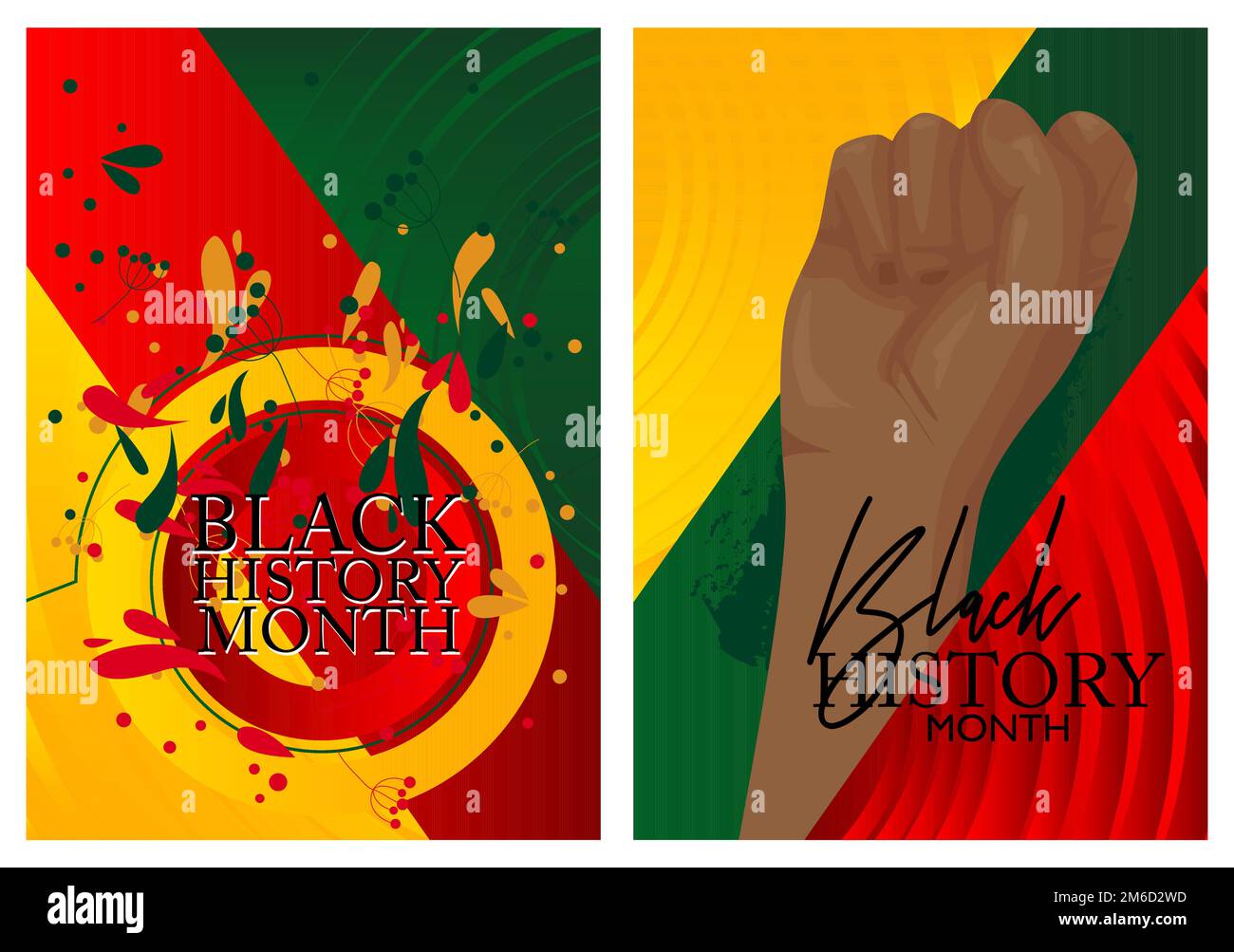 Luxury deluxe Black History Month (in February) Poster Collection. Set ...