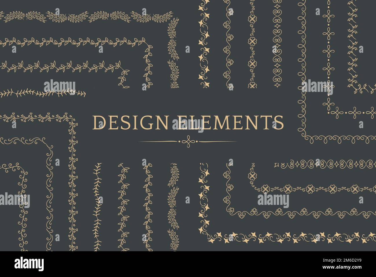 Collection of divider design element vectors Stock Vector Image & Art ...