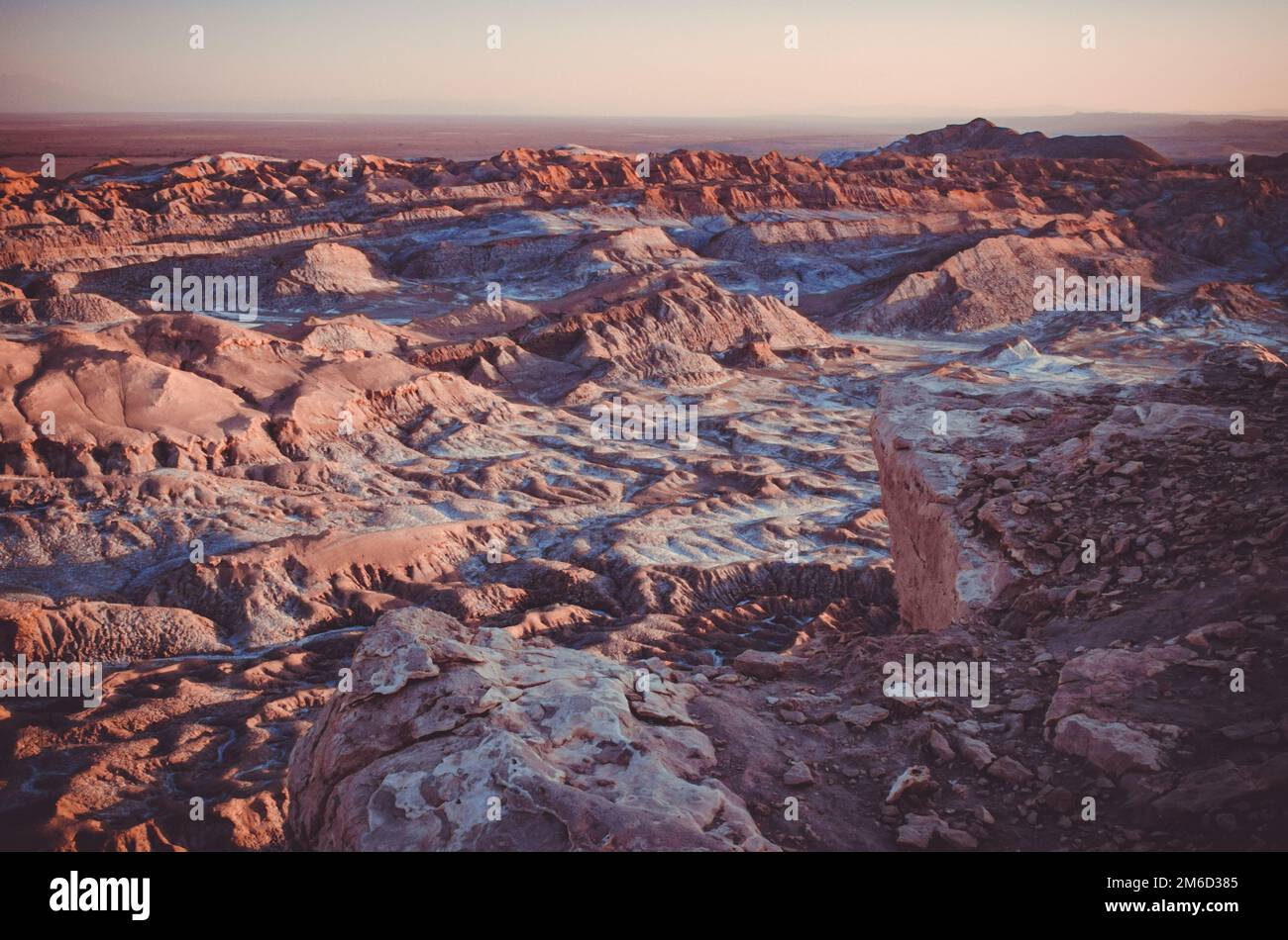 Rock and salt formations at Atacama desert, Chile Stock Photo - Alamy