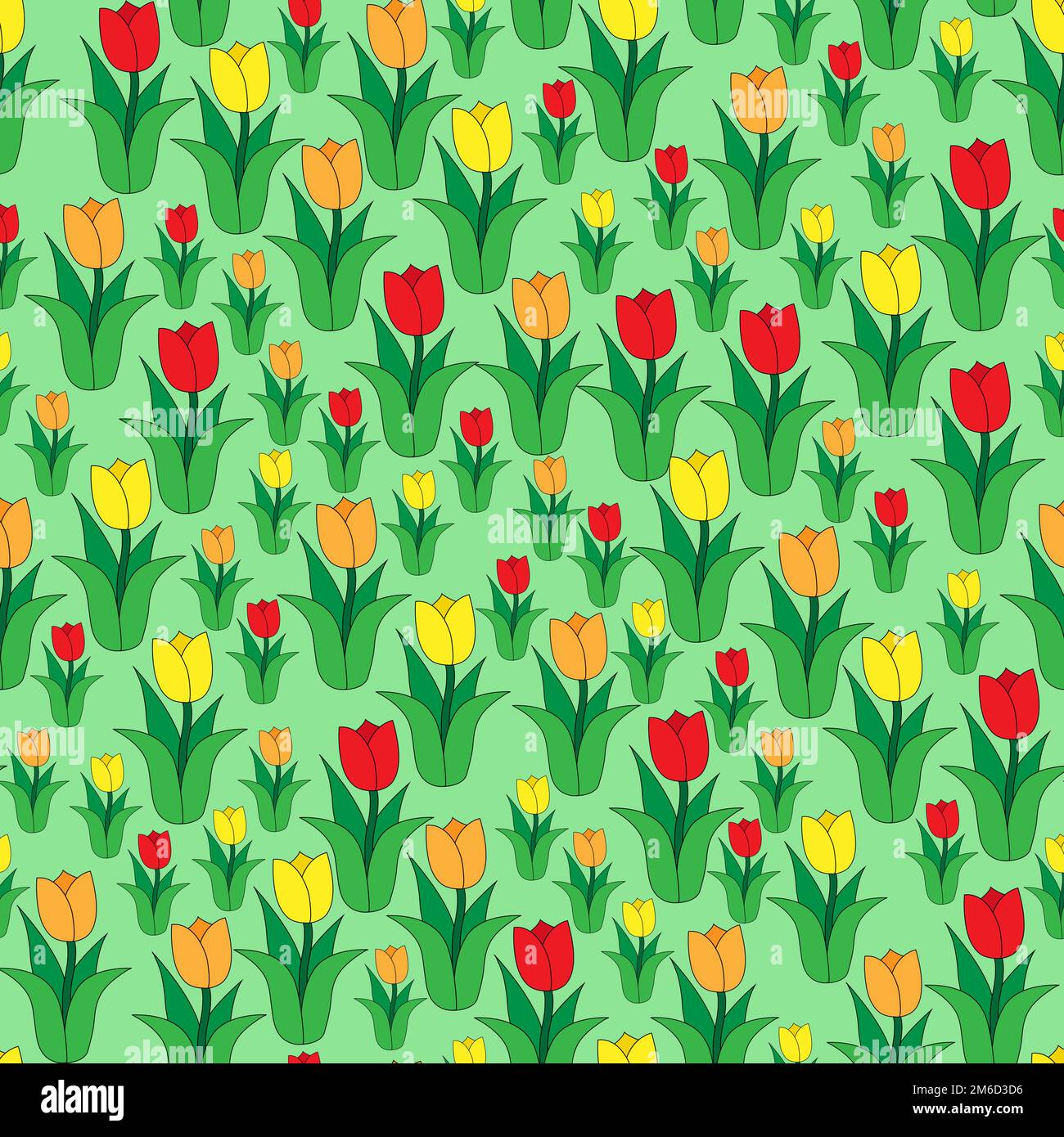 Seamless tulips hi-res stock photography and images - Alamy