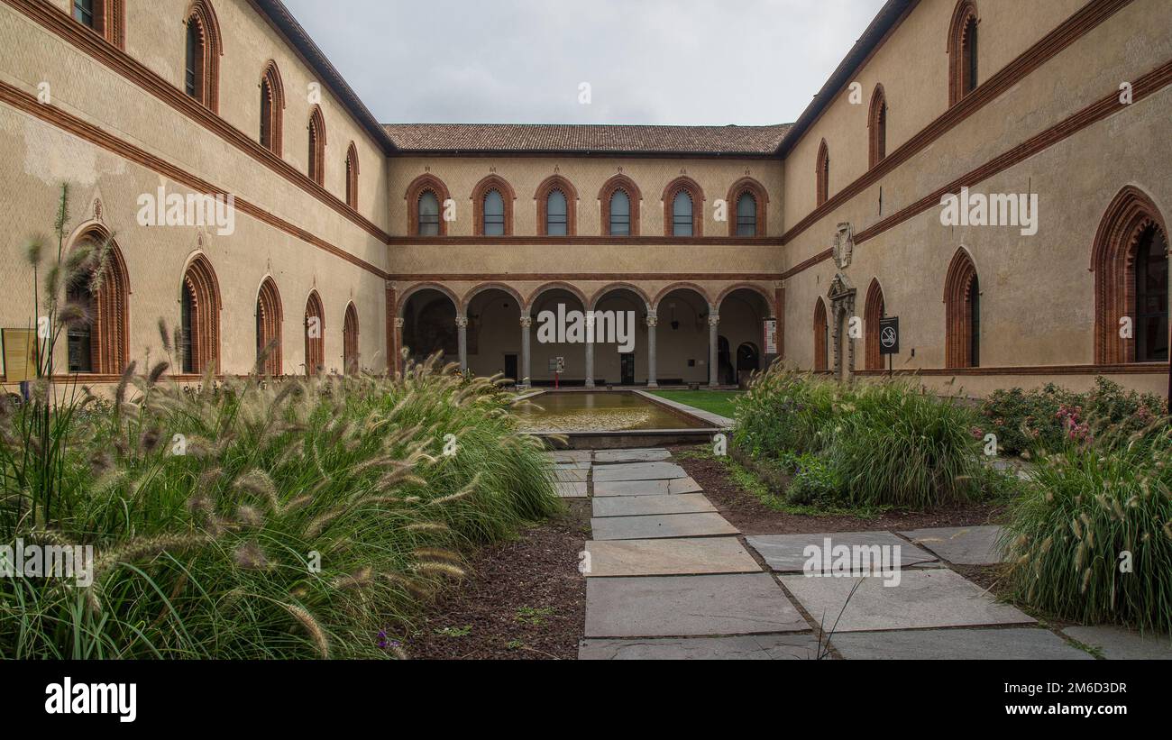 Courtyard of fortress Stock Photo - Alamy