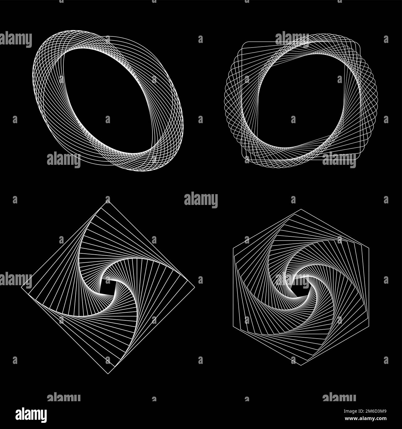 Visualization elements Black and White Stock Photos & Images - Alamy