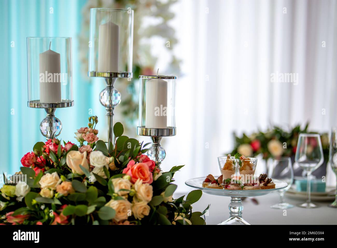 Set of glass candles hi-res stock photography and images - Alamy