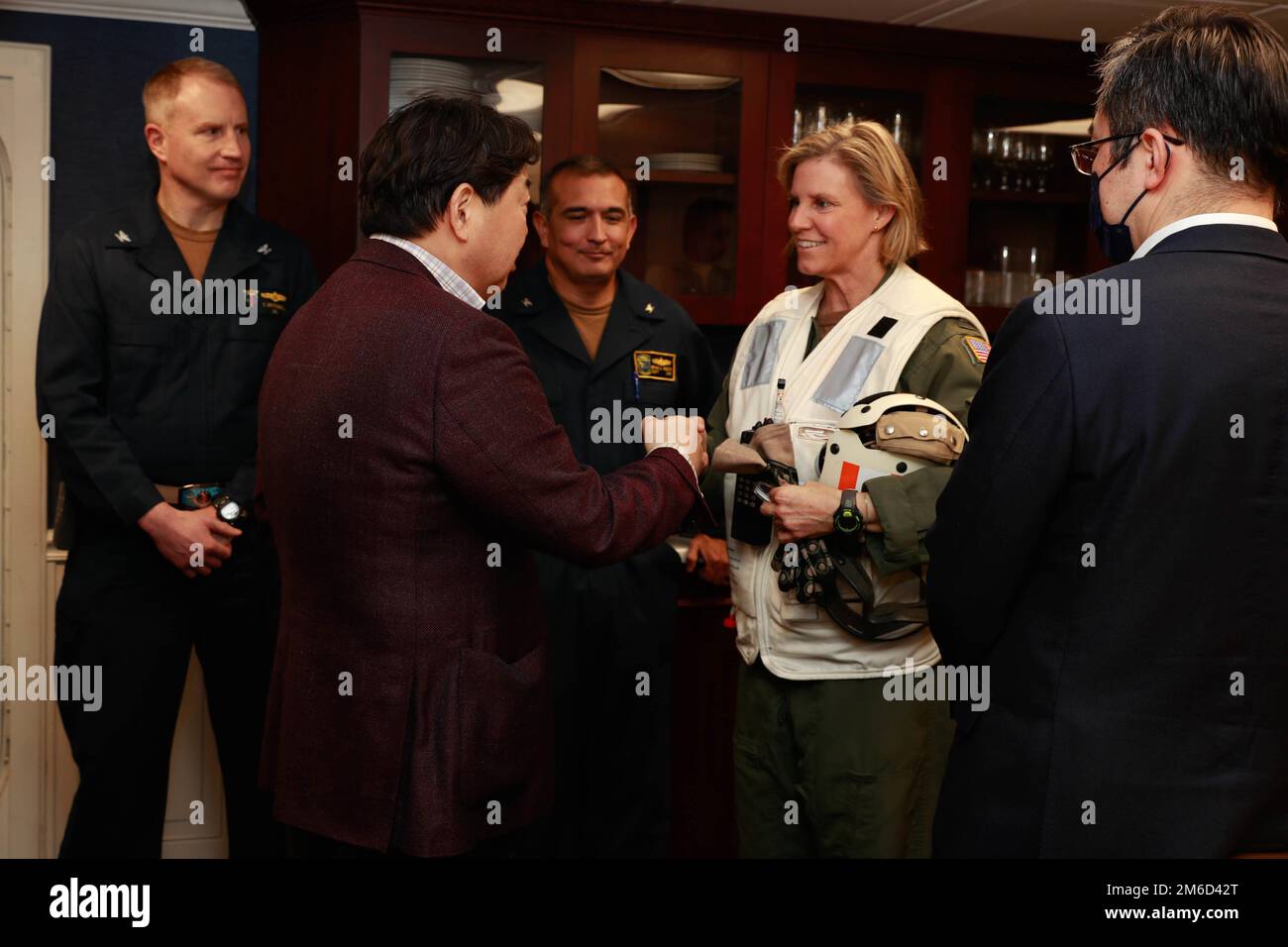 PHILIPPINE SEA (April 23, 2022) Capt. Amy Bauernschmidt, commanding ...