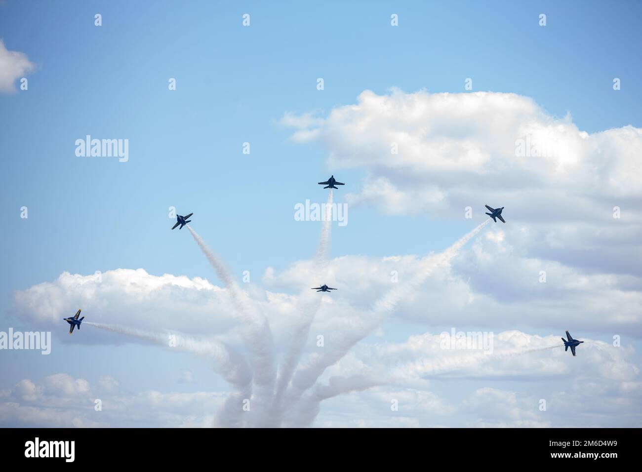 The U.S. Navy Flight Demonstration Squadron, the Blue Angels, perform ...