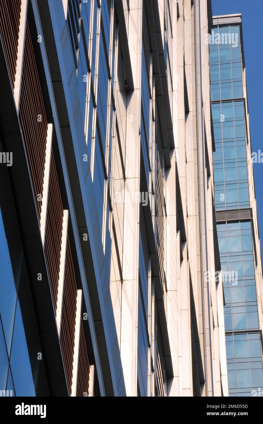 modern architecture with sun reflections Stock Photo - Alamy