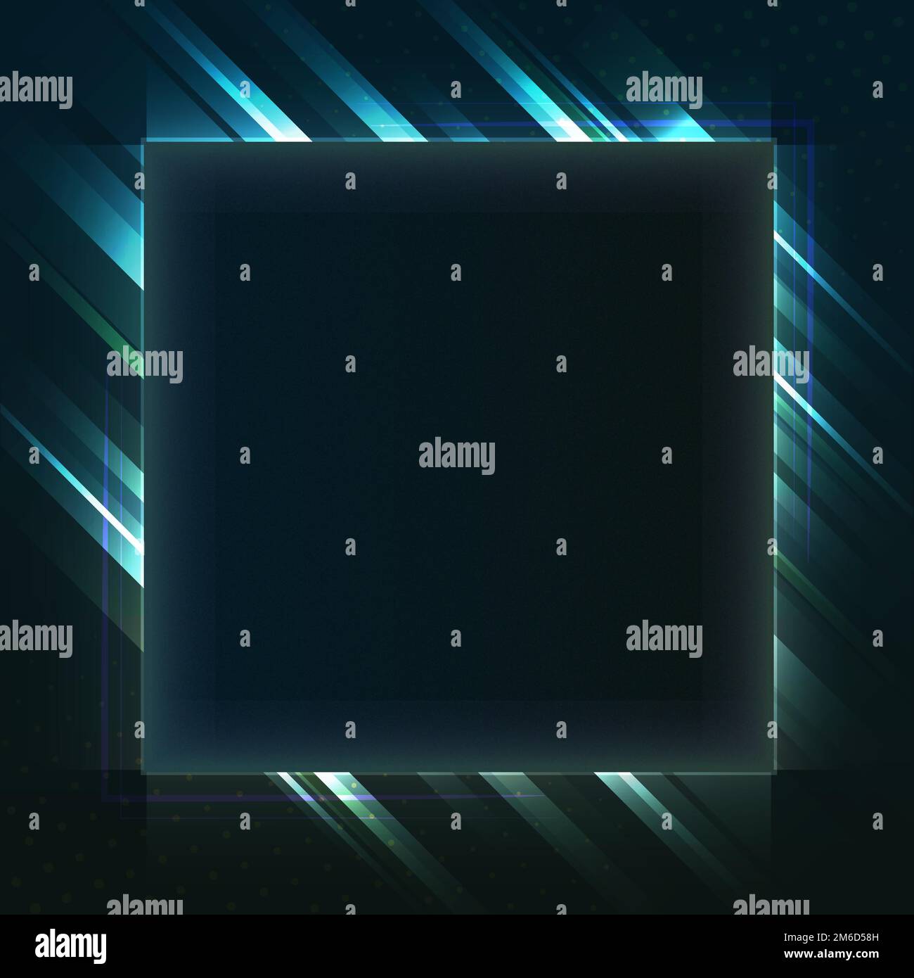 Blank green square neon signboard vector Stock Vector Image & Art - Alamy