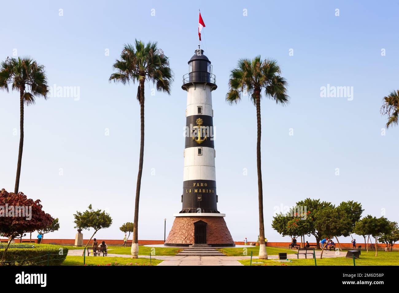 Lima Peru Lighthouse Faro La Marina landmark Stock Photo - Alamy