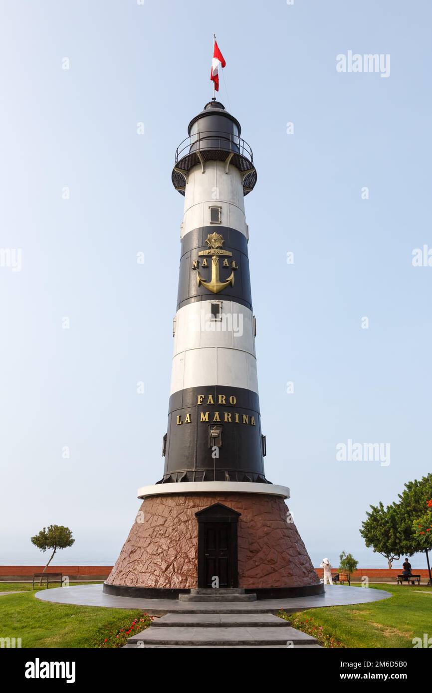 Lima Peru Lighthouse Faro La Marina copyspace copy space portrait ...