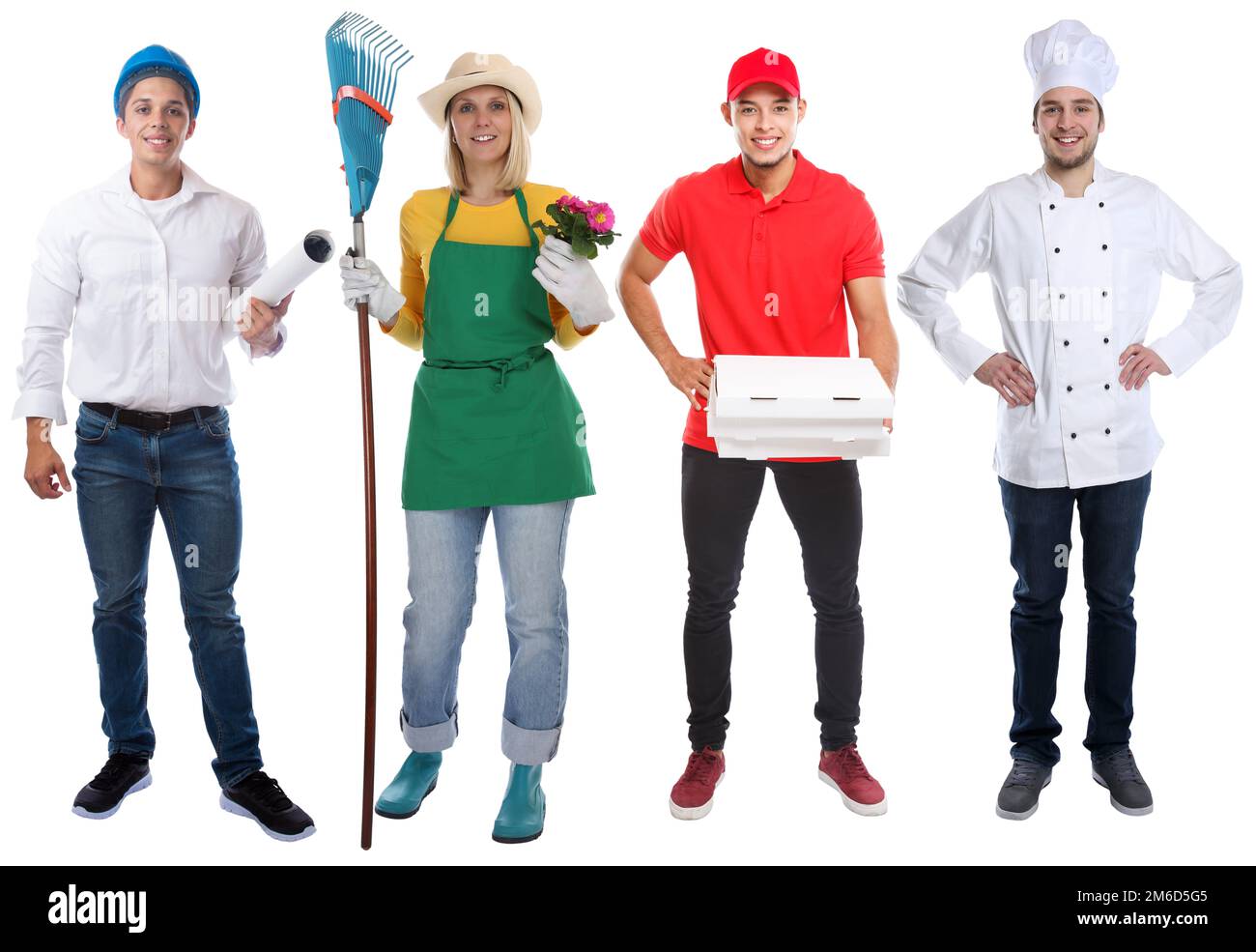 Education profession young people professions business full body ...