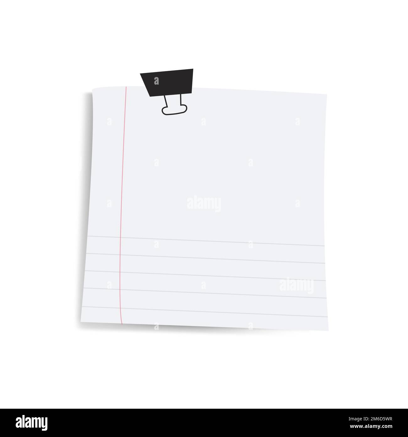 Blank square reminder paper note vector Stock Vector Image & Art - Alamy