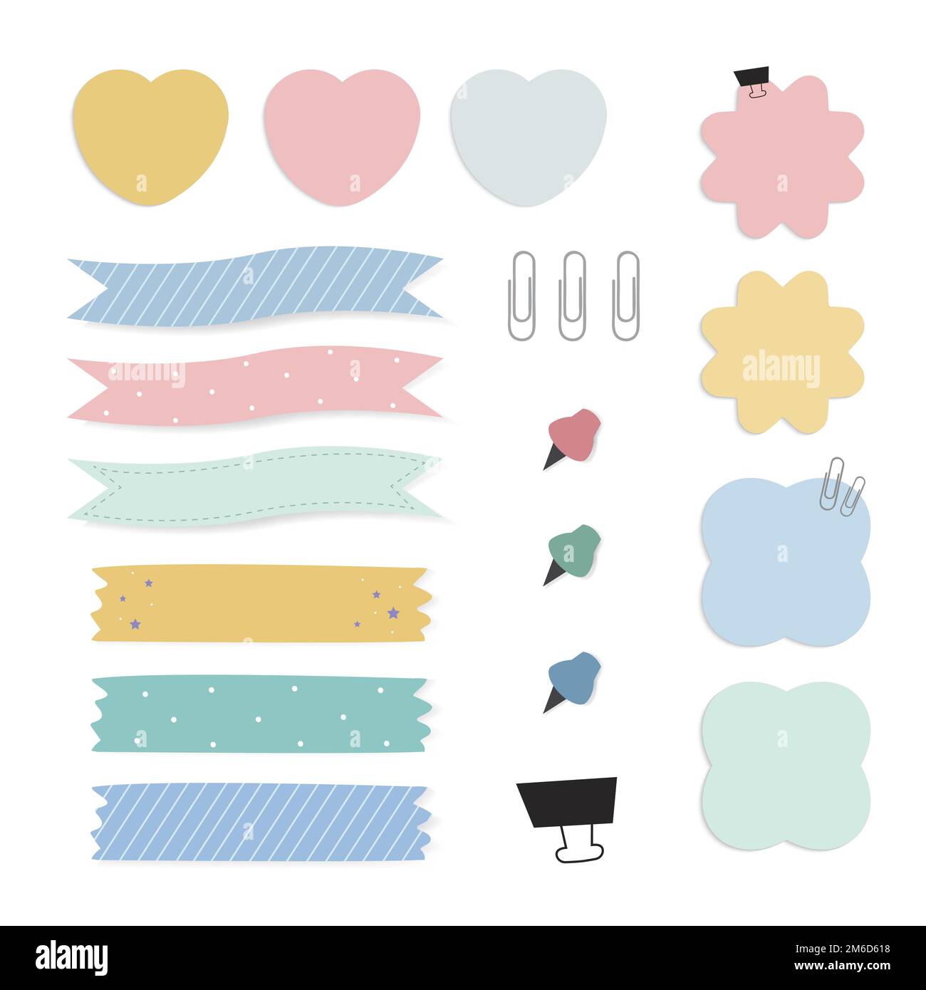 Set various notes paper Stock Vector Images - Alamy