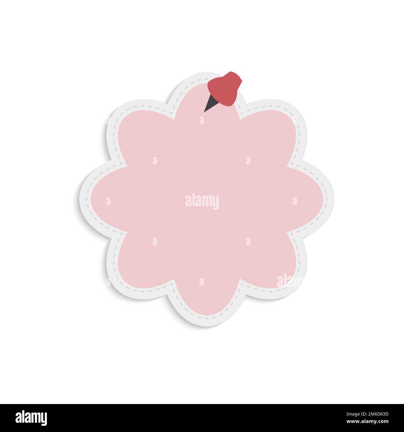 Mockup blank pink memo Cut Out Stock Images & Pictures - Alamy