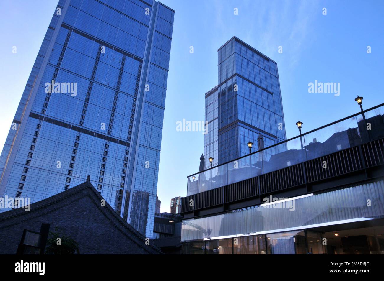 modern architecture with sun reflections Stock Photo - Alamy