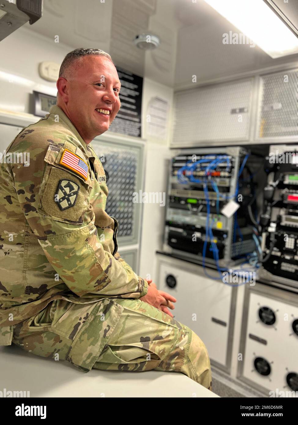Sgt. 1st Class Clinton Ragsdale, emergency communications manager G-6 ...