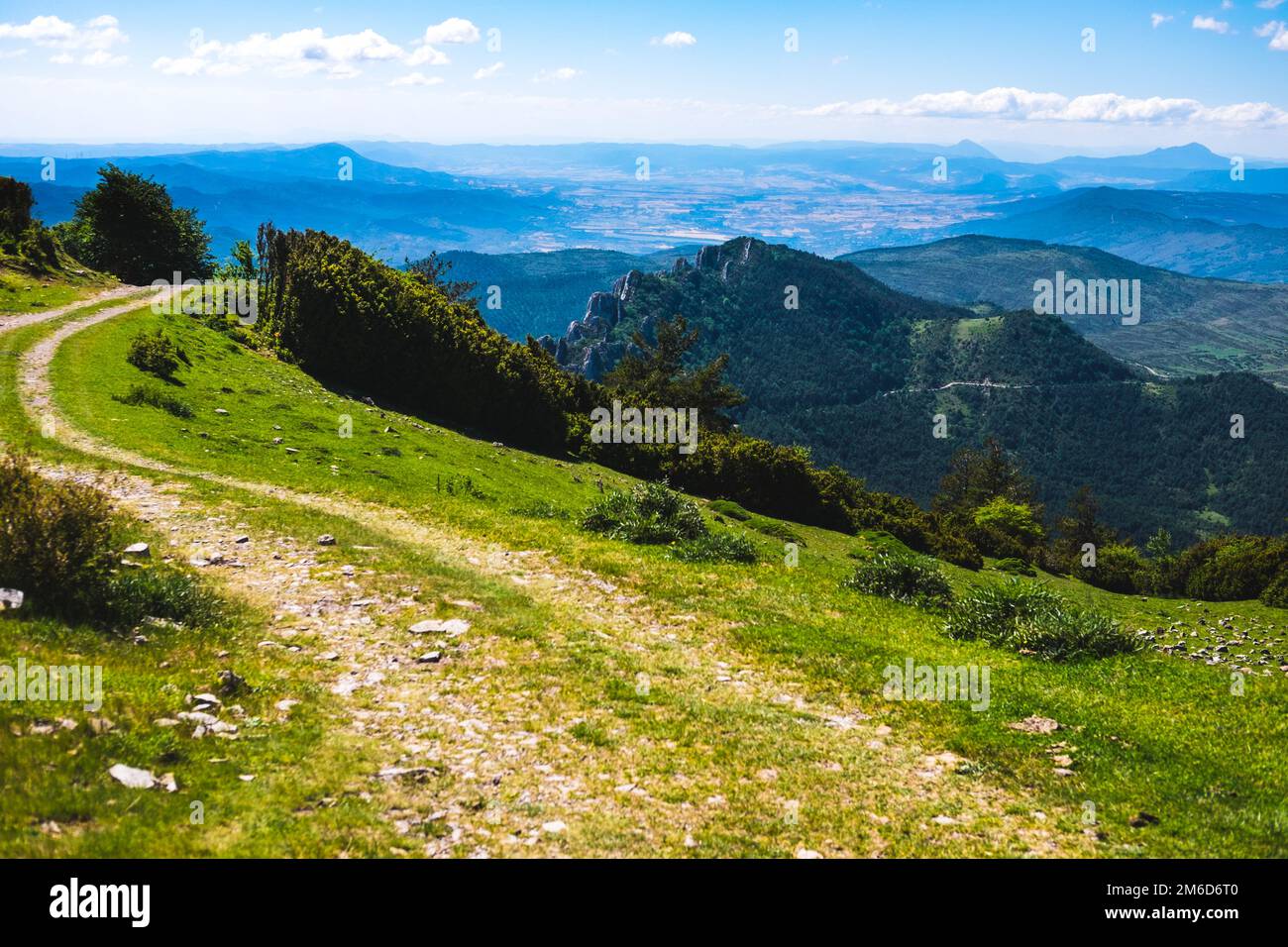 Beautiful sight from the top os Santo Domingo in Longas, Spain Stock ...